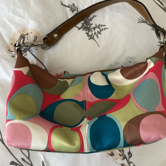 Coach | Bags | Coach Bag Multi Pastel Colors Like New | Poshmark